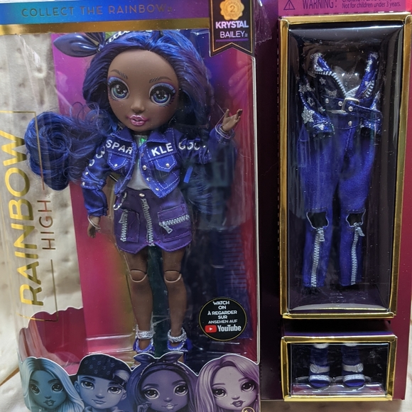 Rainbow High | Toys | Rainbow High Krystal Bailey Indigo Fashion Doll ...